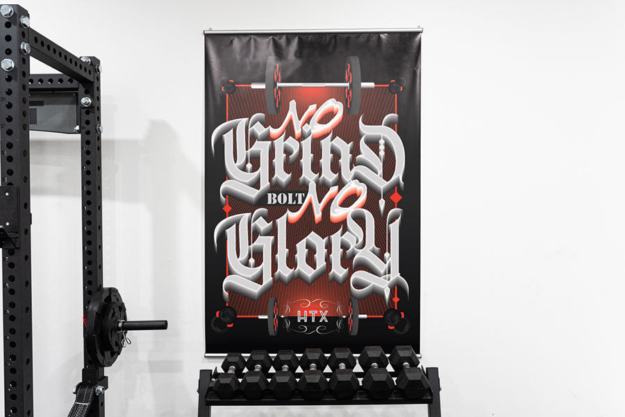 No Grind No Glory Poster — My Home Gym